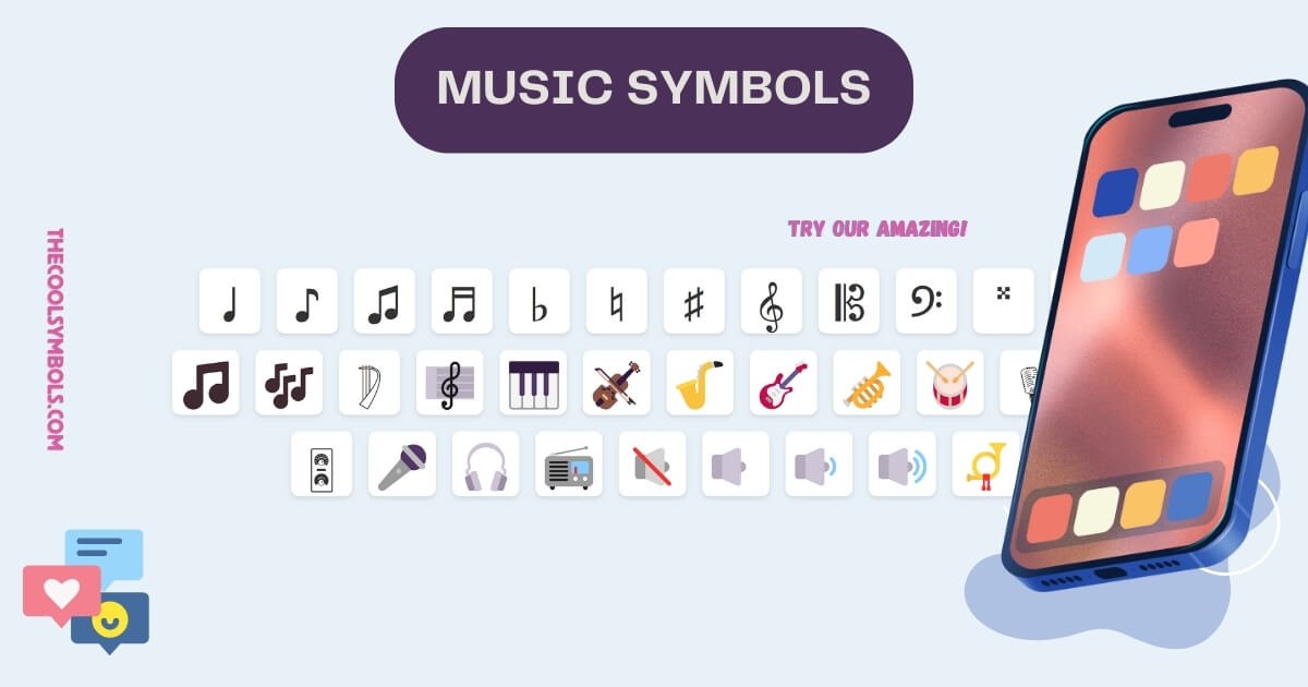 Music Note Symbols 🎵 | Copy & Paste Melodies