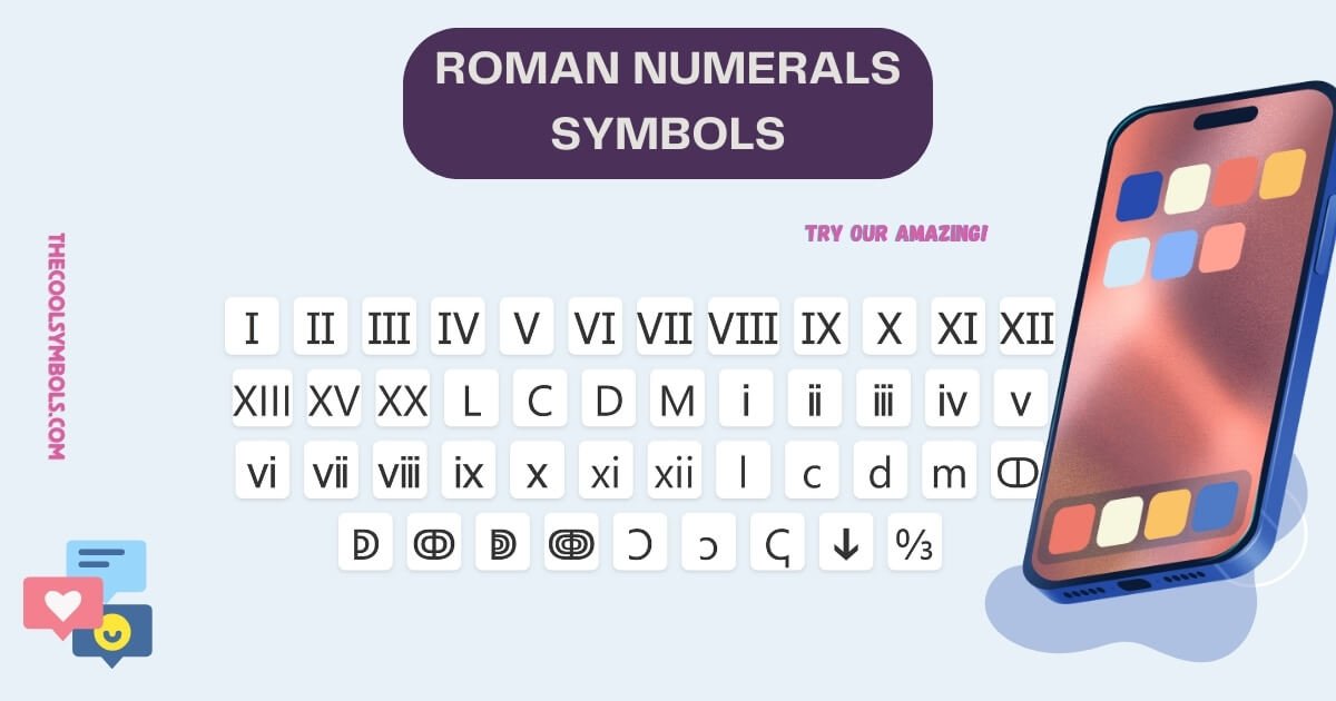 Roman Numerals Ⅻ | Copy & Paste Number Icons Roman Numerals Ⅻ | Copy & Paste Number Icons