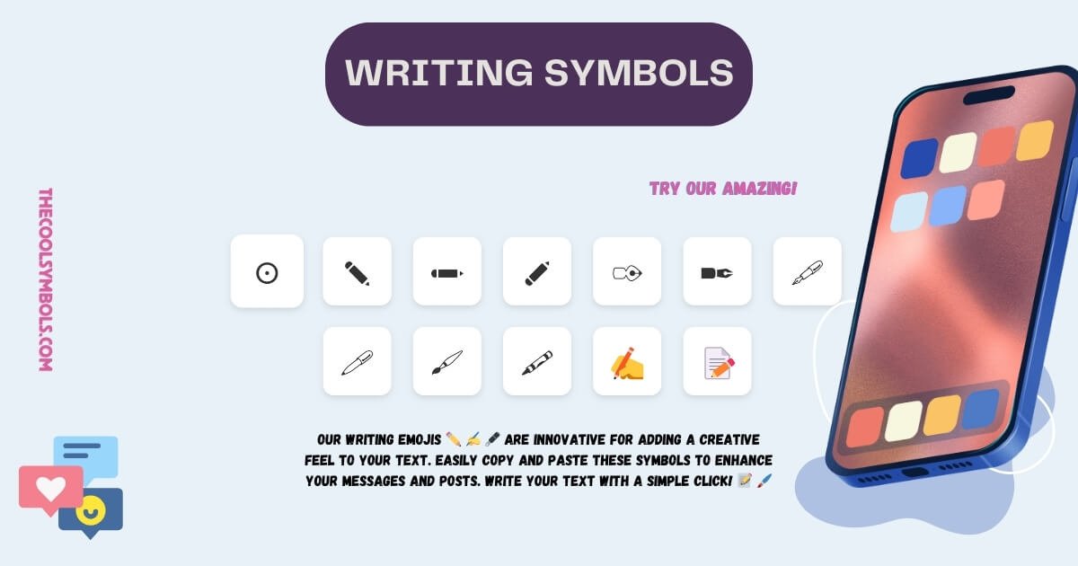 Writing Emojis ️ | Copy & Paste Creative